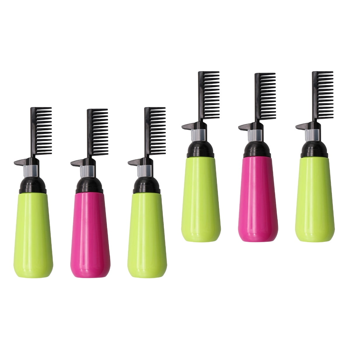 MLINS 6 pcs 150ml Root Comb Applicator Bottle Hair Dyeing Dispensing ...