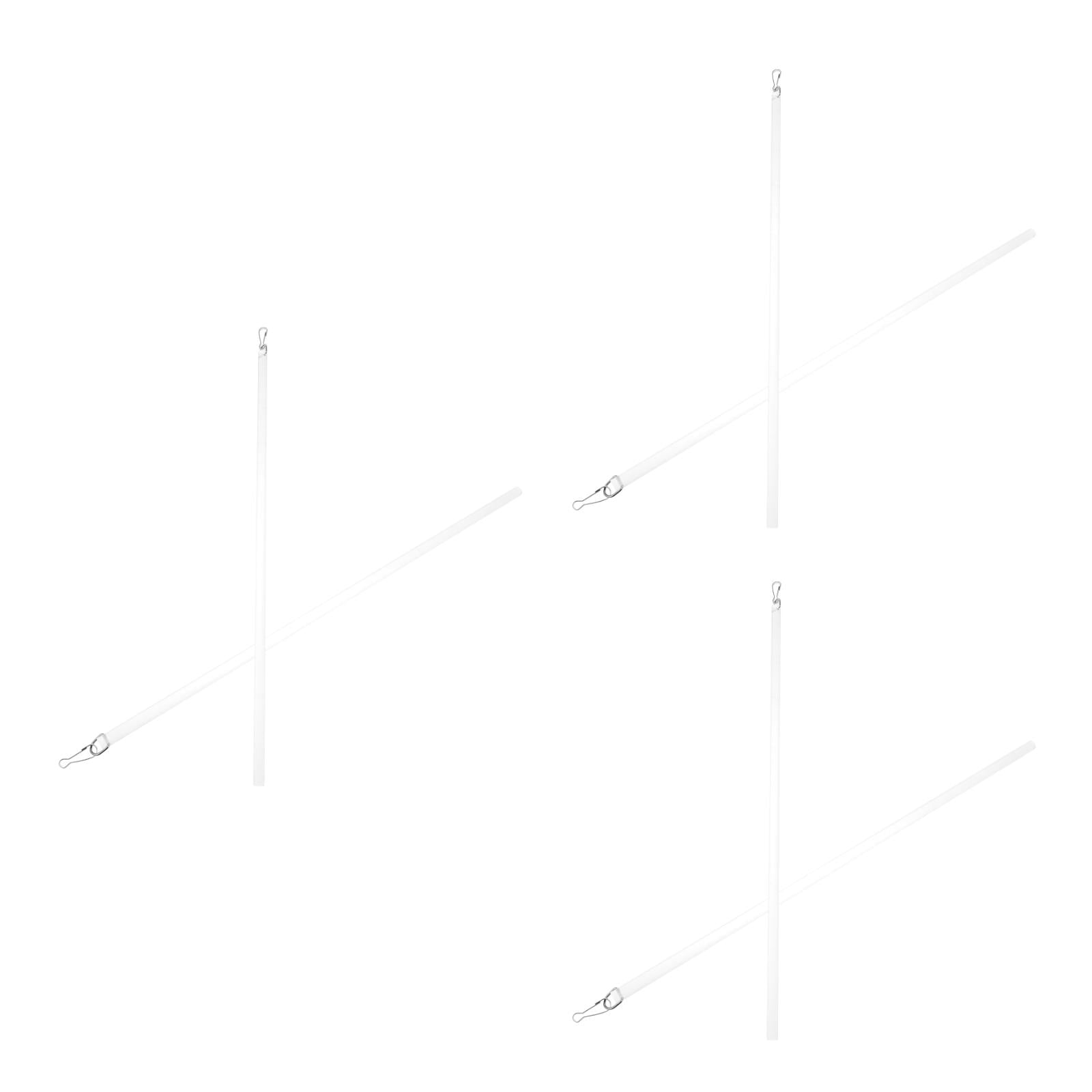 MLINS 6 pcs Acrylic Curtain Wands with Hook, 43cm Replacement Blinds ...