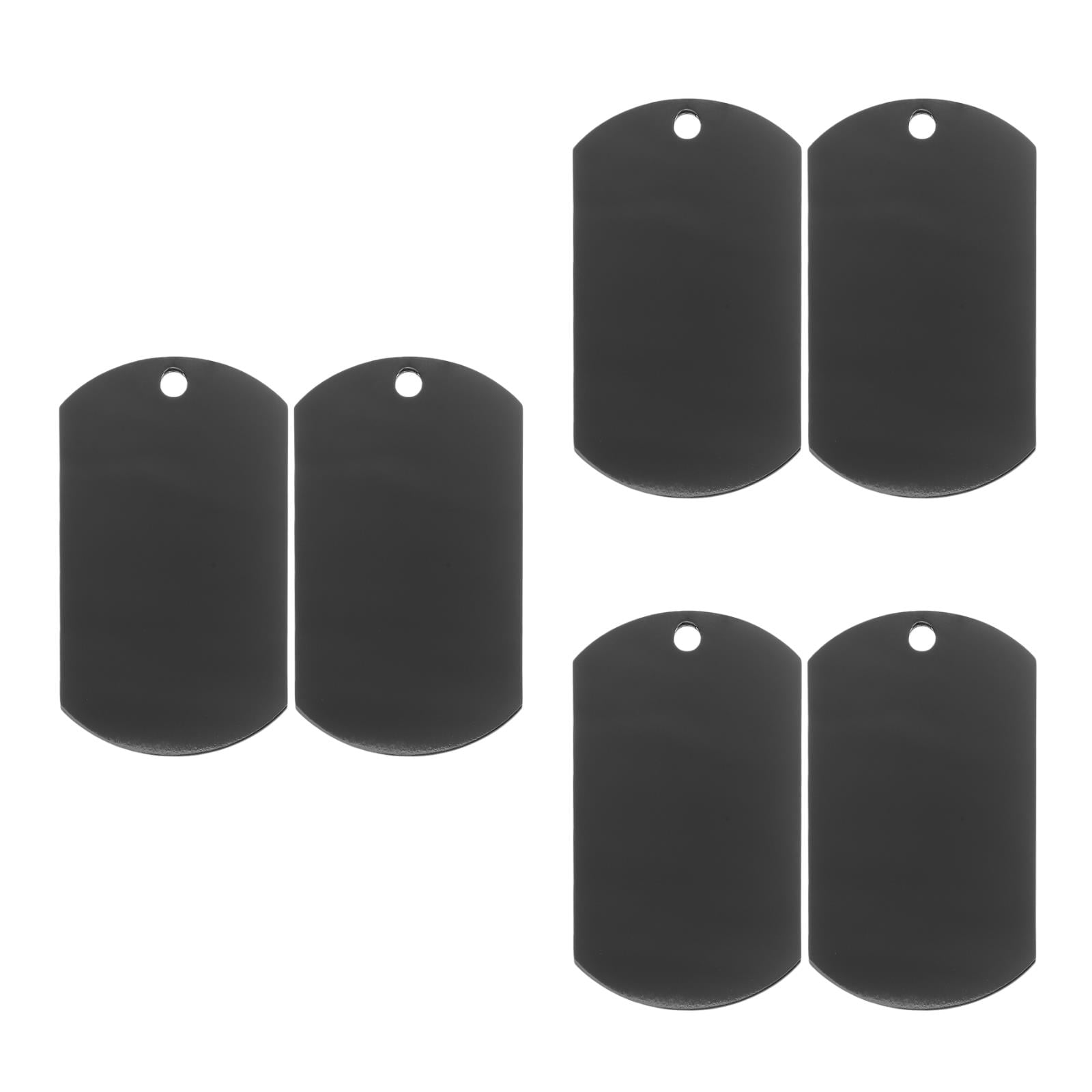 MLINS 6 pcs Blank Dog Tags For Pets Stainless Steel Dog Tag Engraved ...