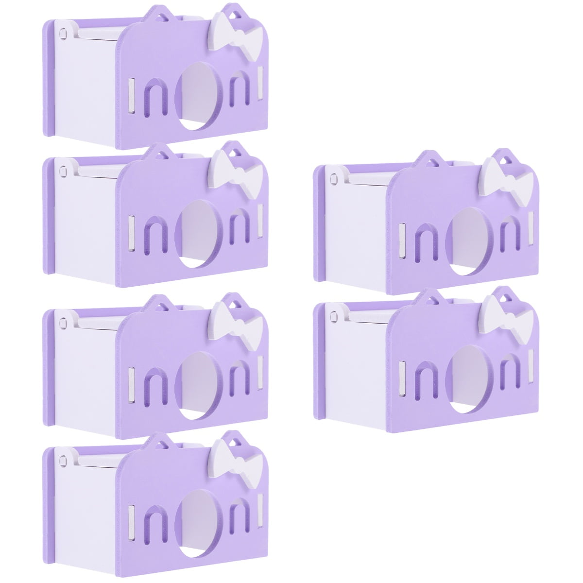 MLINS 6 pcs Hamster Plastic Houses Plastic Hideout For Hamster Guinea ...