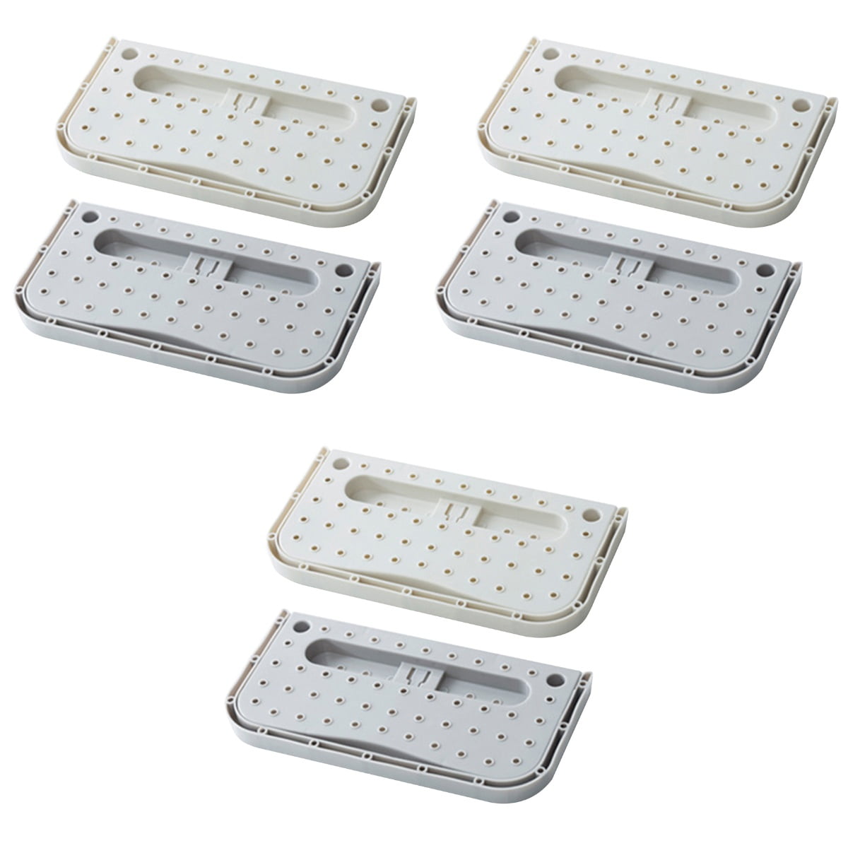 MLINS 6 pcs Home Shoes Storage Racks Fold Wall-mounted Paste PP Shoe ...