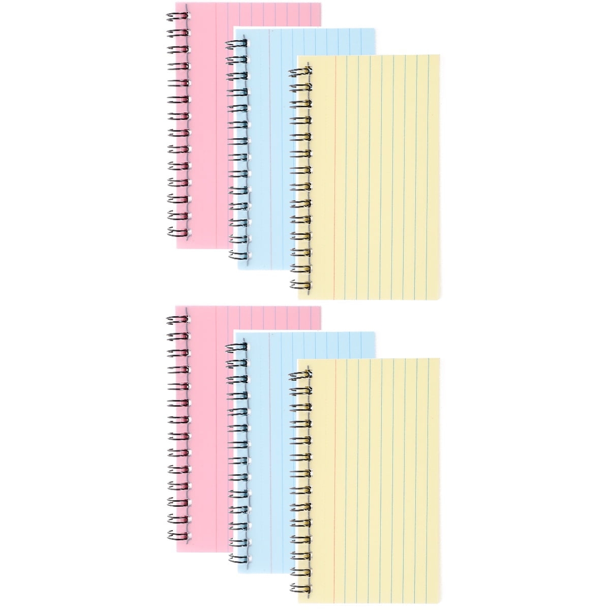MLINS 6 pcs Index Cards Mini Spiral Notepads Mini Spiral Notebooks ...