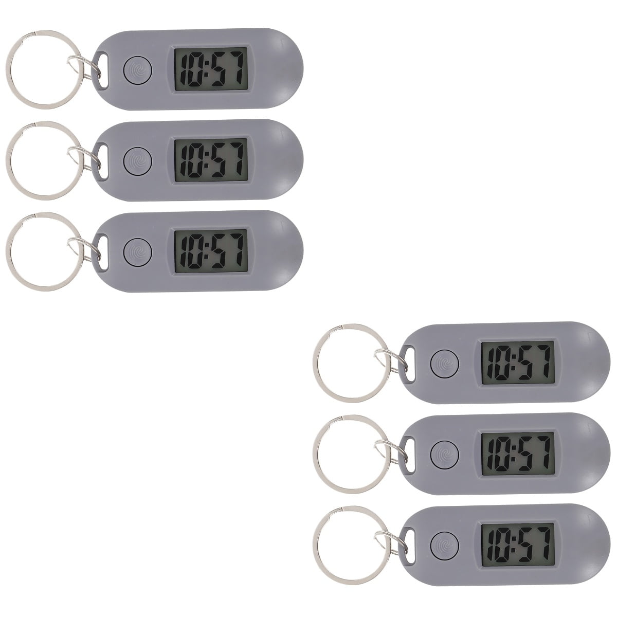 MLINS 6 pcs Keychain Watch Pocket Watch Portable Digital Watch Students ...