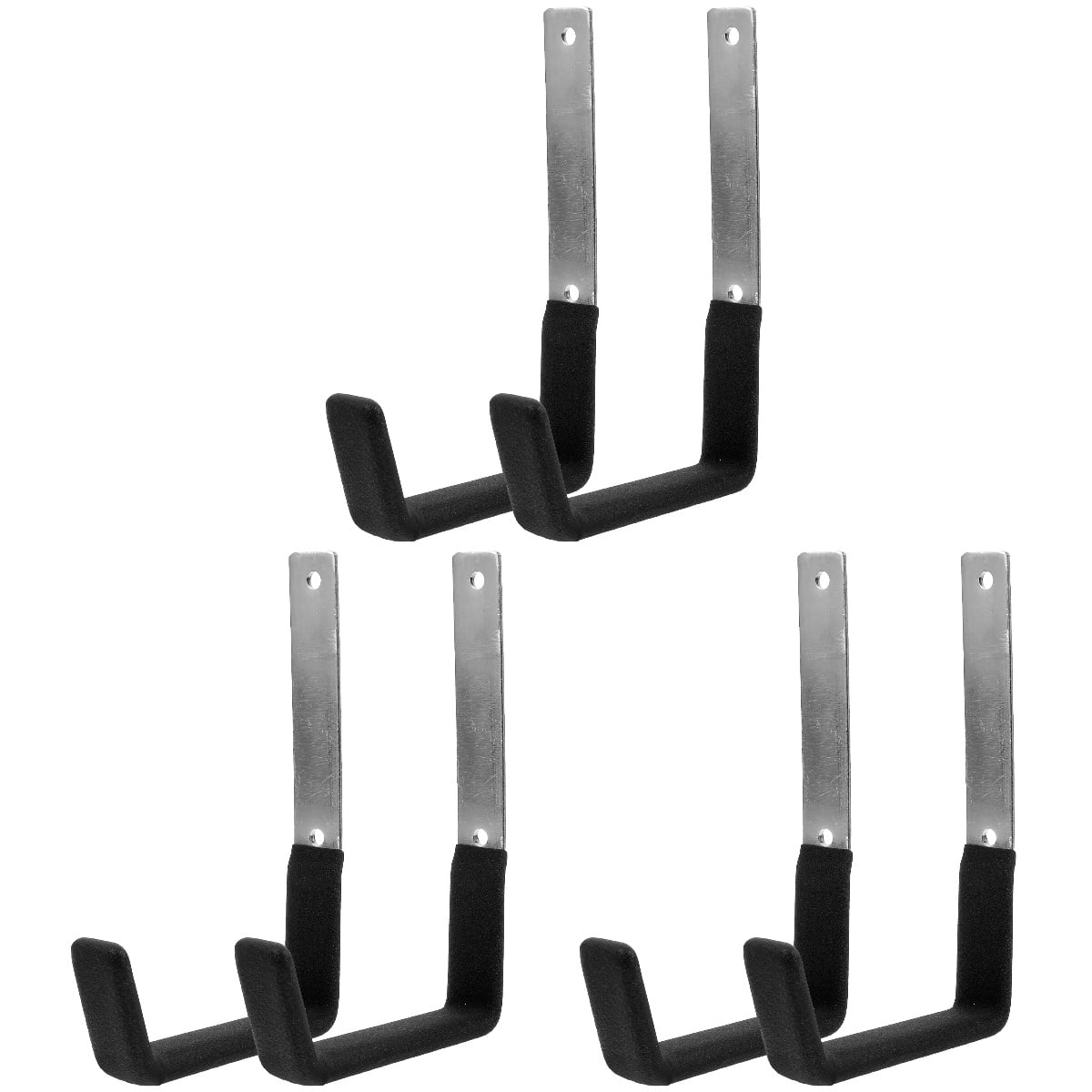 MLINS 6 pcs L Shape Wall Hooks Garage Wall Utility Hooks Wall Mounted ...