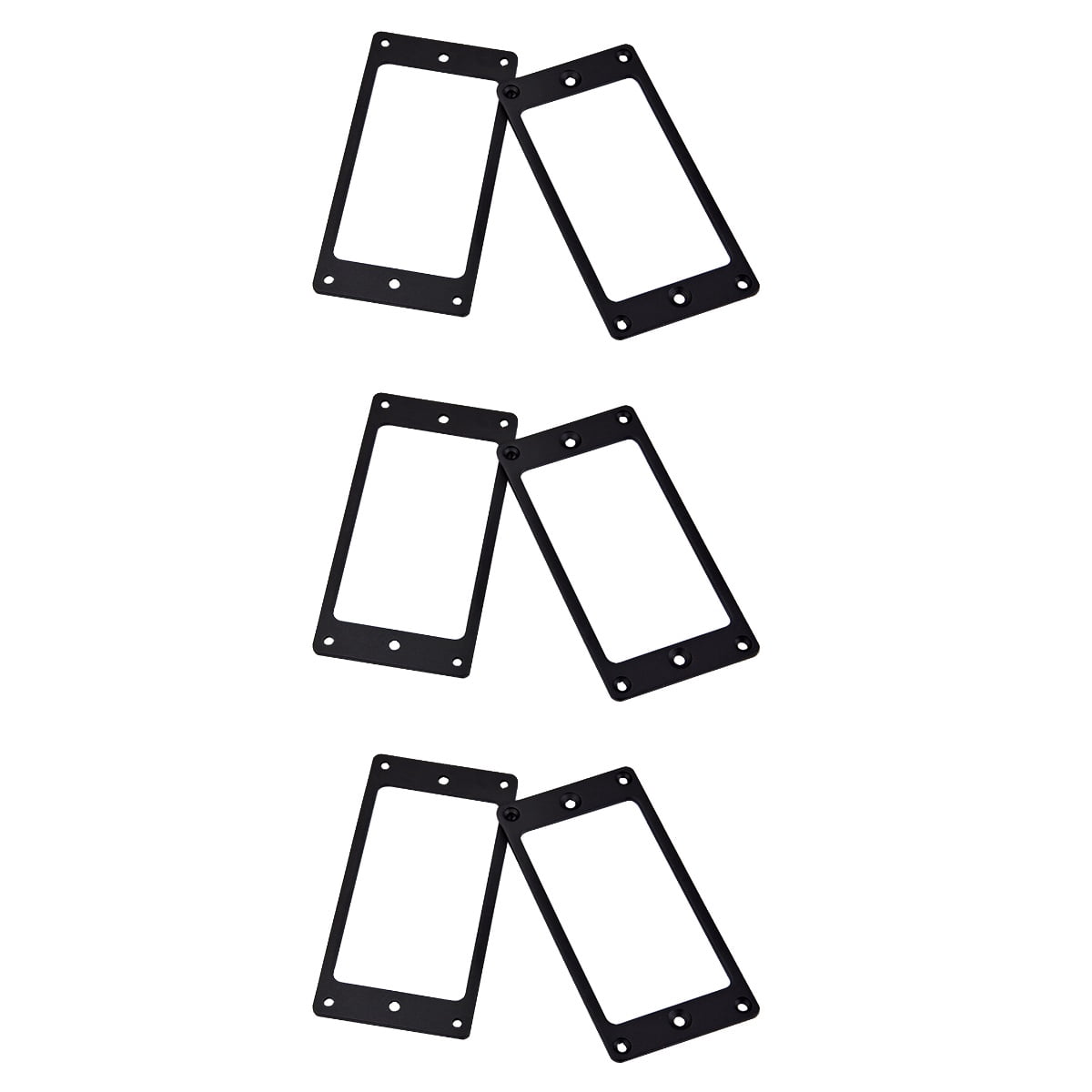 MLINS 6 pcs Metal Humbucker Pickup Ring Curved Bottom Frame fits Guitar ...