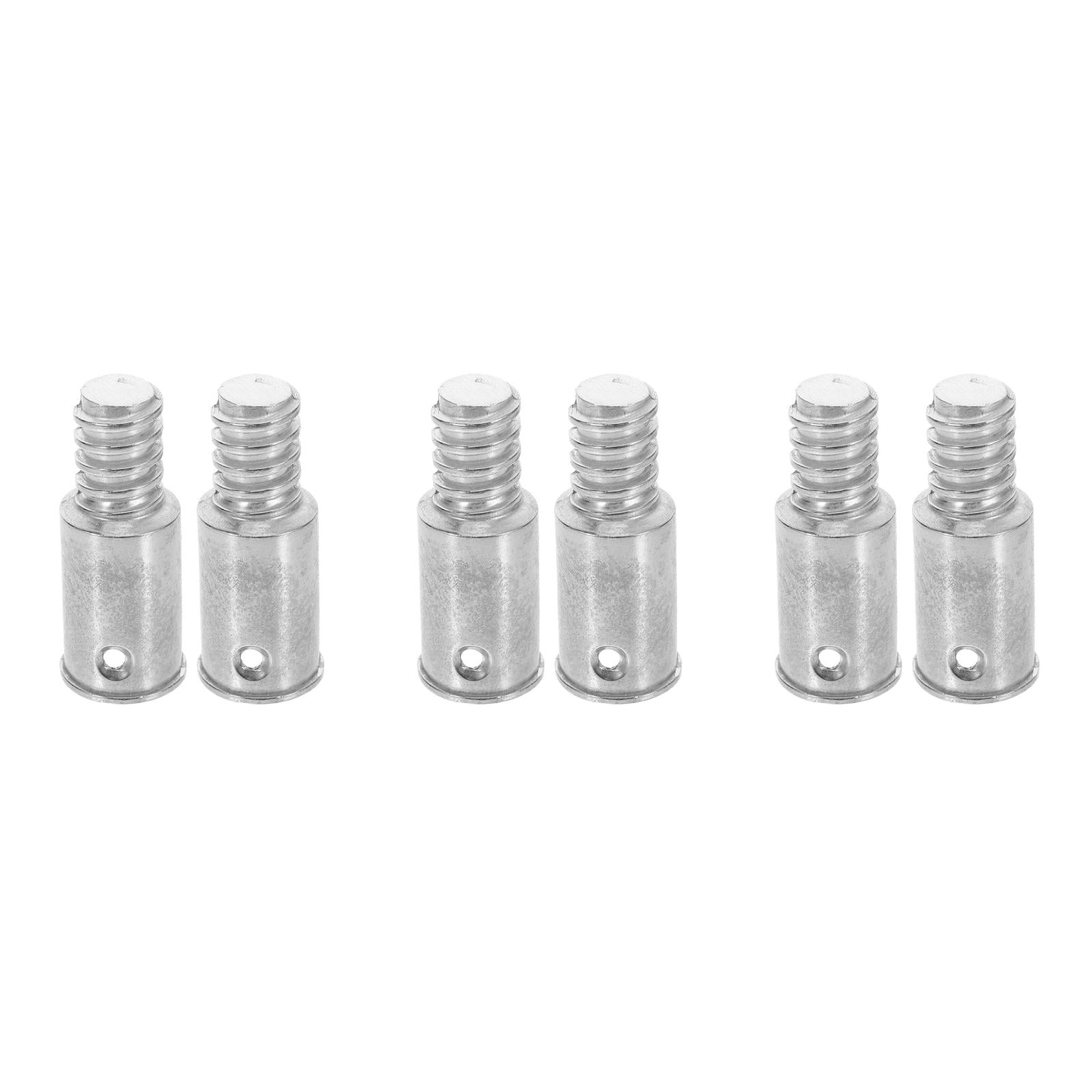 MLINS 6 pcs Metal Threaded Tip Adapter Broom Pole Threaded Tip ...
