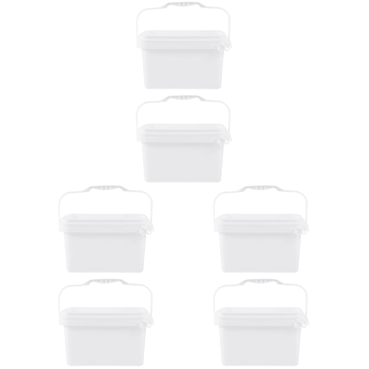 MLINS 6 pcs Painting Bucket Paint Can Paint Storage Bucket Oil Paint ...