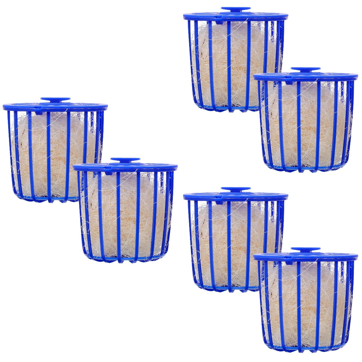 MLINS 6 pcs Plastic Hollow Hanging Cage Nest Birds Breeding Hatching ...