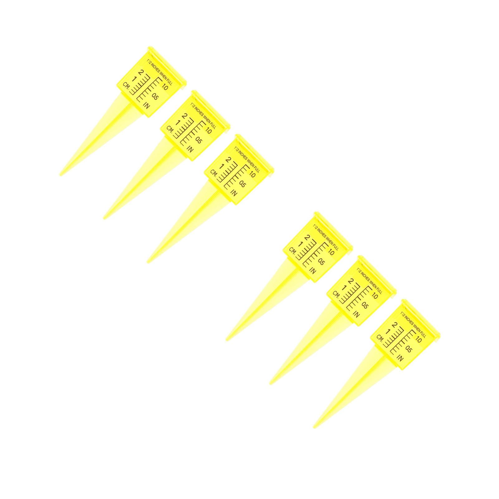 MLINS 6 pcs Rain Gauges Tool Plastic Rainfall Measuring Gauges ...