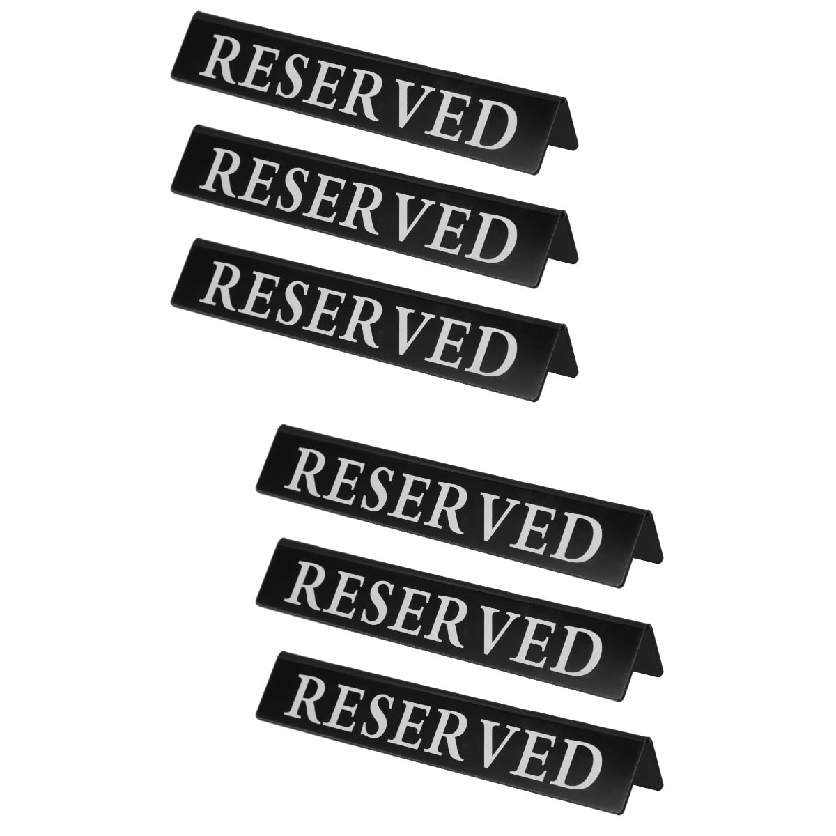 MLINS 6 pcs Reserved Seats Sign for Restaurant Acrylic Reserved Sign ...