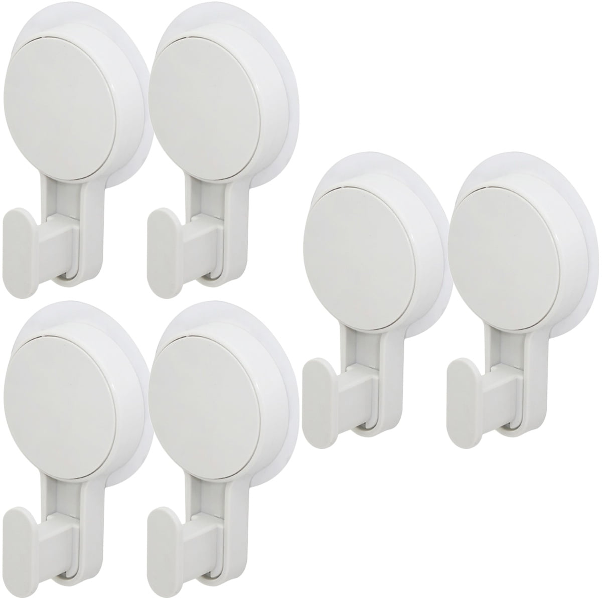 MLINS 6 pcs Self Adhesive Wall Hooks Towel Hooks Coat Hooks Key Hanging ...