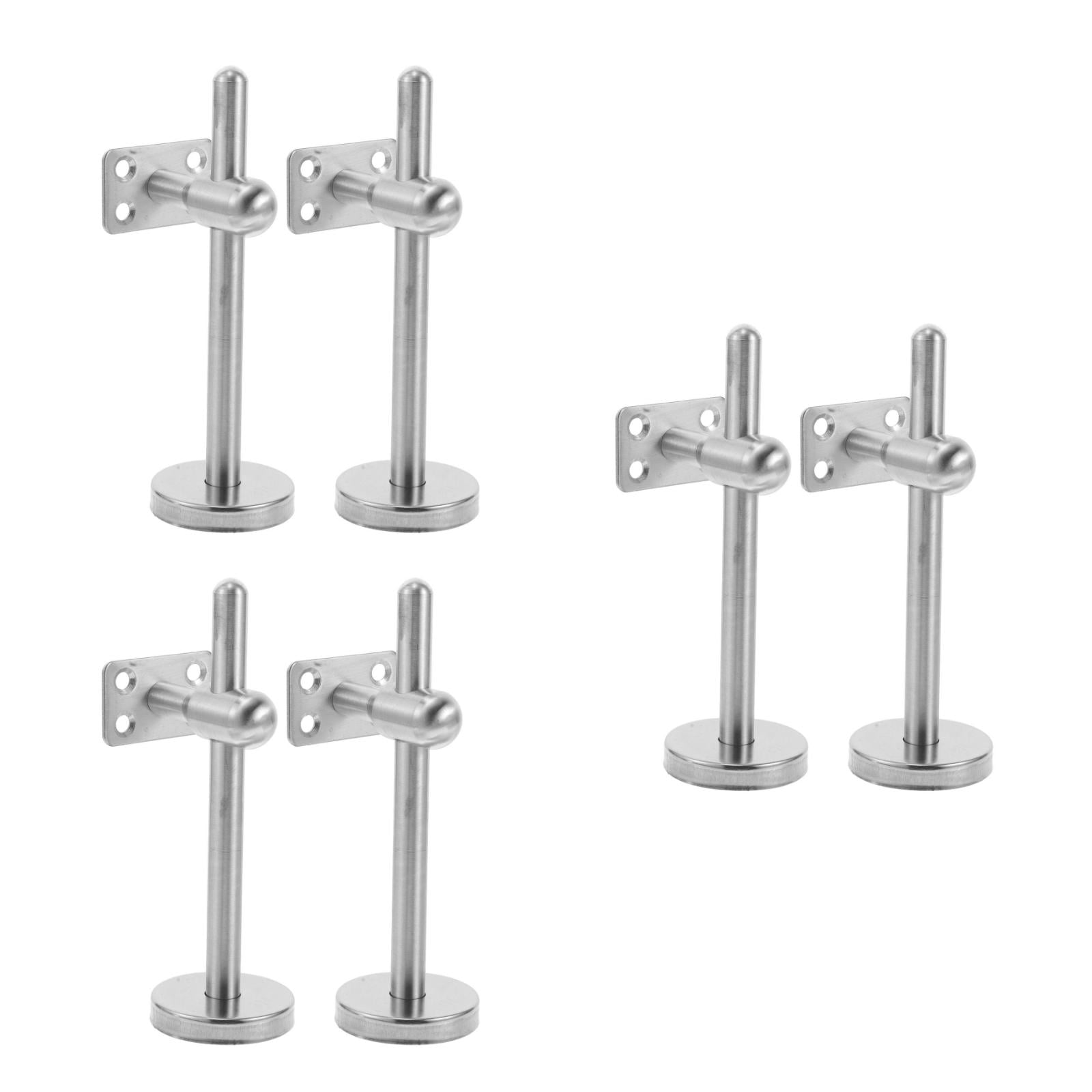 MLINS 6 pcs Silver Stair Railing Handrail Bracket Heavy Duty Adjustable ...