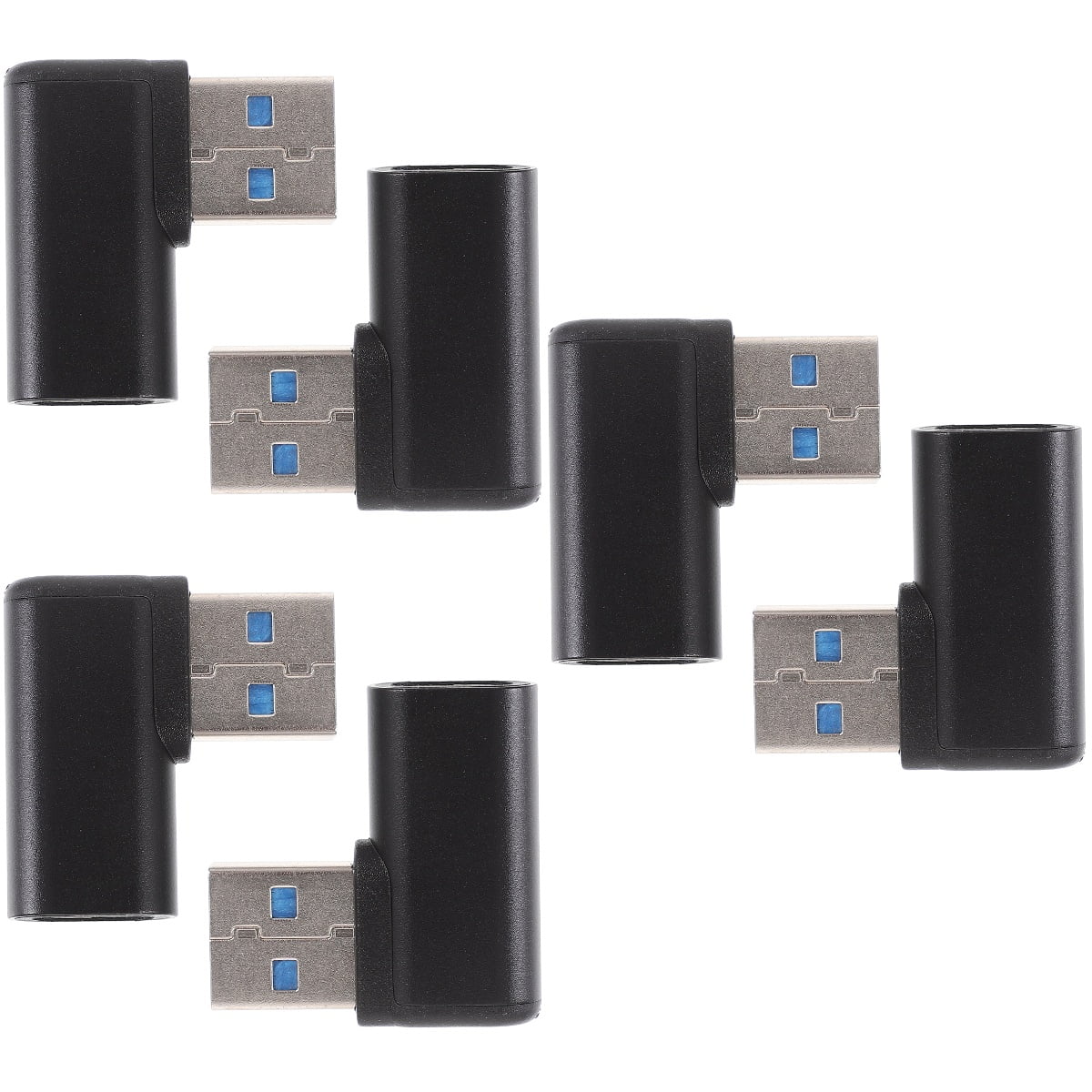 MLINS 6 pcs USB 90 Degree Adapter Right Angle USB 3.0 Male To USB-C ...