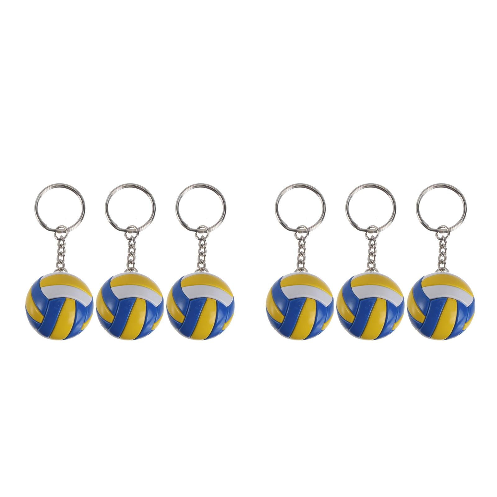 MLINS 6 pcs Volleyball Key Chains PU Volleyball Ornament Volleyball Player Gift - Walmart.com