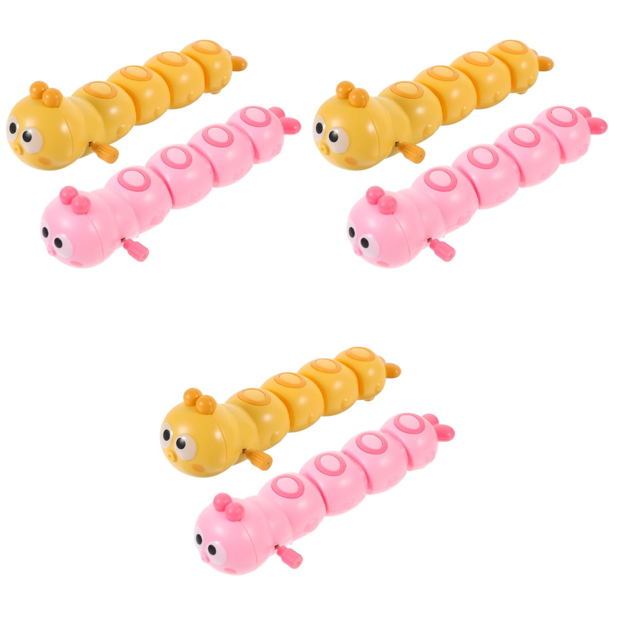 MLINS 6 pcs Wind Up Toys Cartoon Funny Caterpillar Clockwork Walking ...