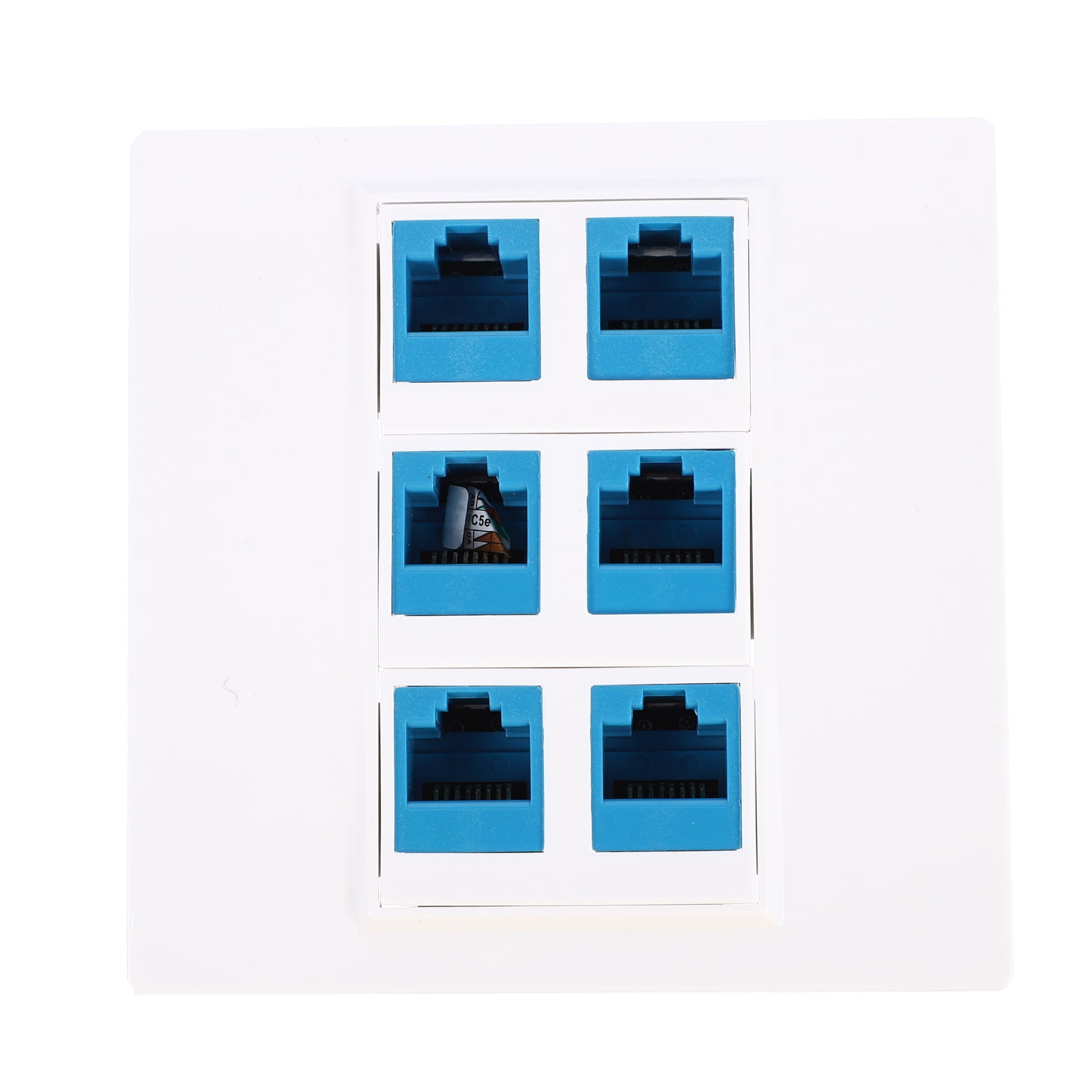 MLINS 6 -port Network Line Socket Wire Panel Cable Internet Router ...