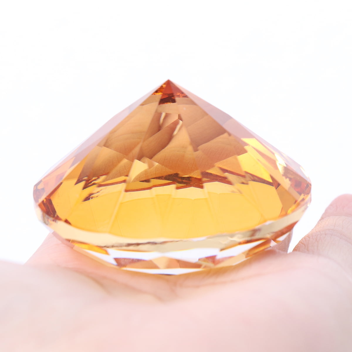 MLINS 60 Mm Centerpieces Home Amber Gem Stone Large Gems - Walmart.com