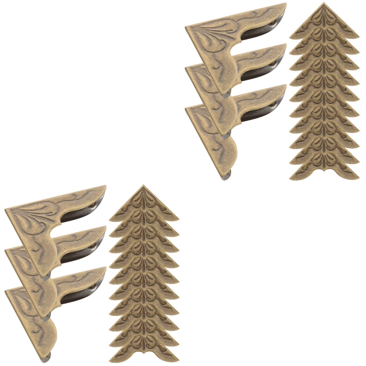 MLINS 60 Pcs Book Corner Protectors Metal Book Corners Book Page Corner ...