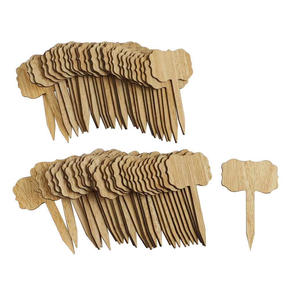 MLINS 60 Pcs Creative Flower Tags Reusable Plants Labels Decorative ...