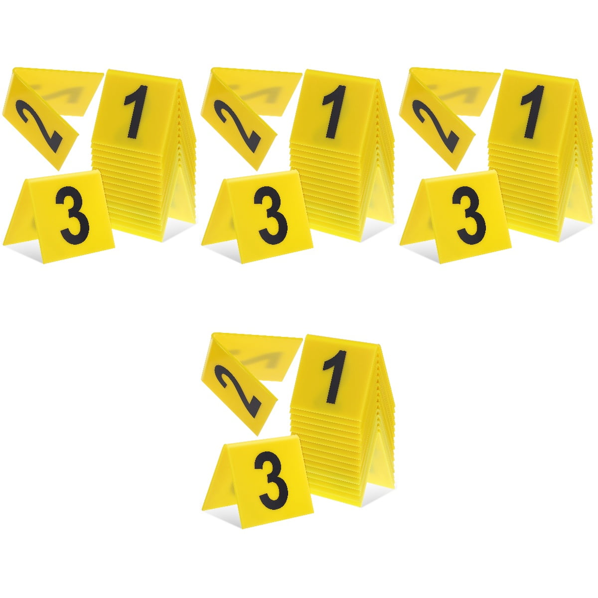MLINS 60 Pcs Crime Scene Markers Evidence Markers Table Numbers Floor ...