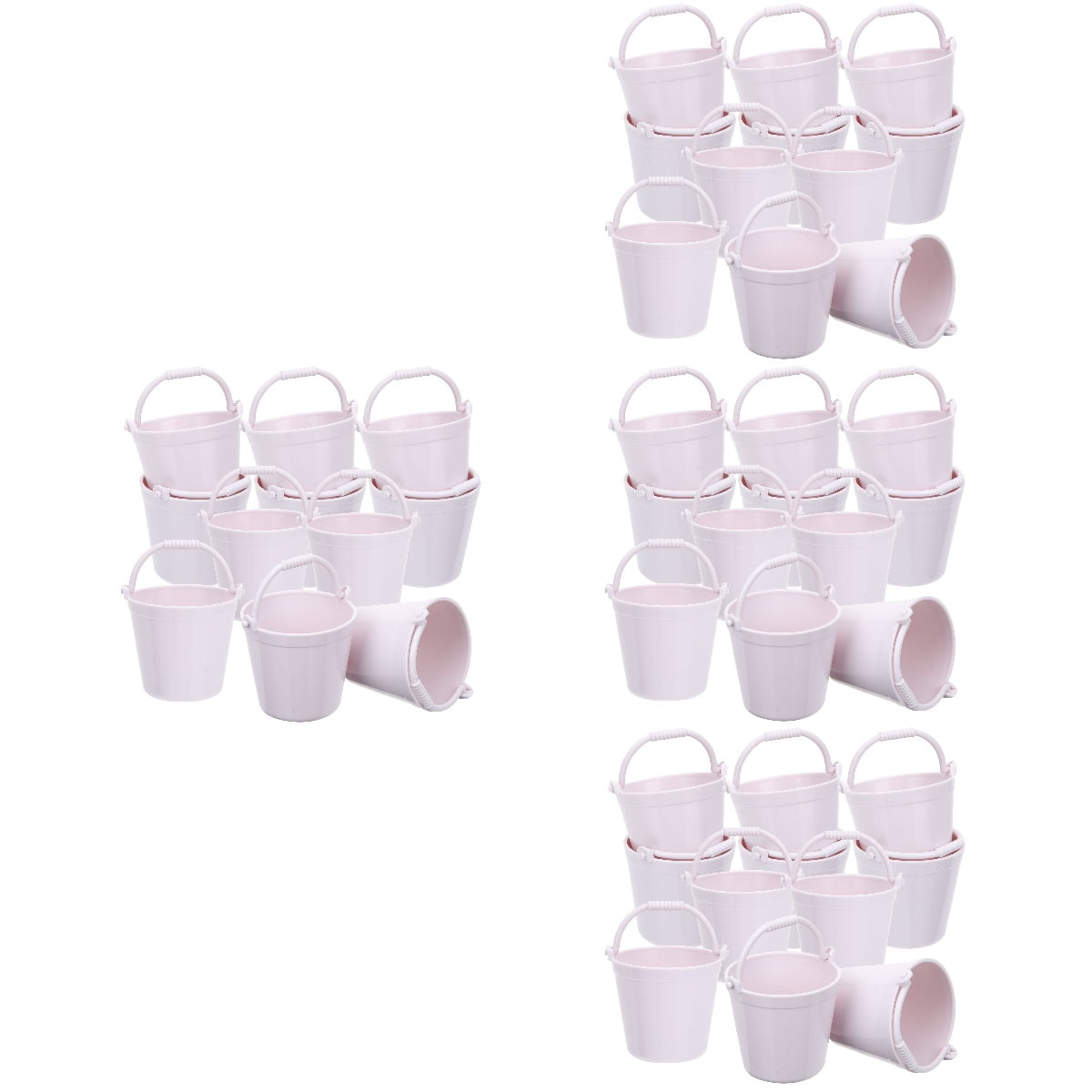 MLINS 60 Pcs Miniature Buckets Small Buckets Toys Miniature Gardening ...