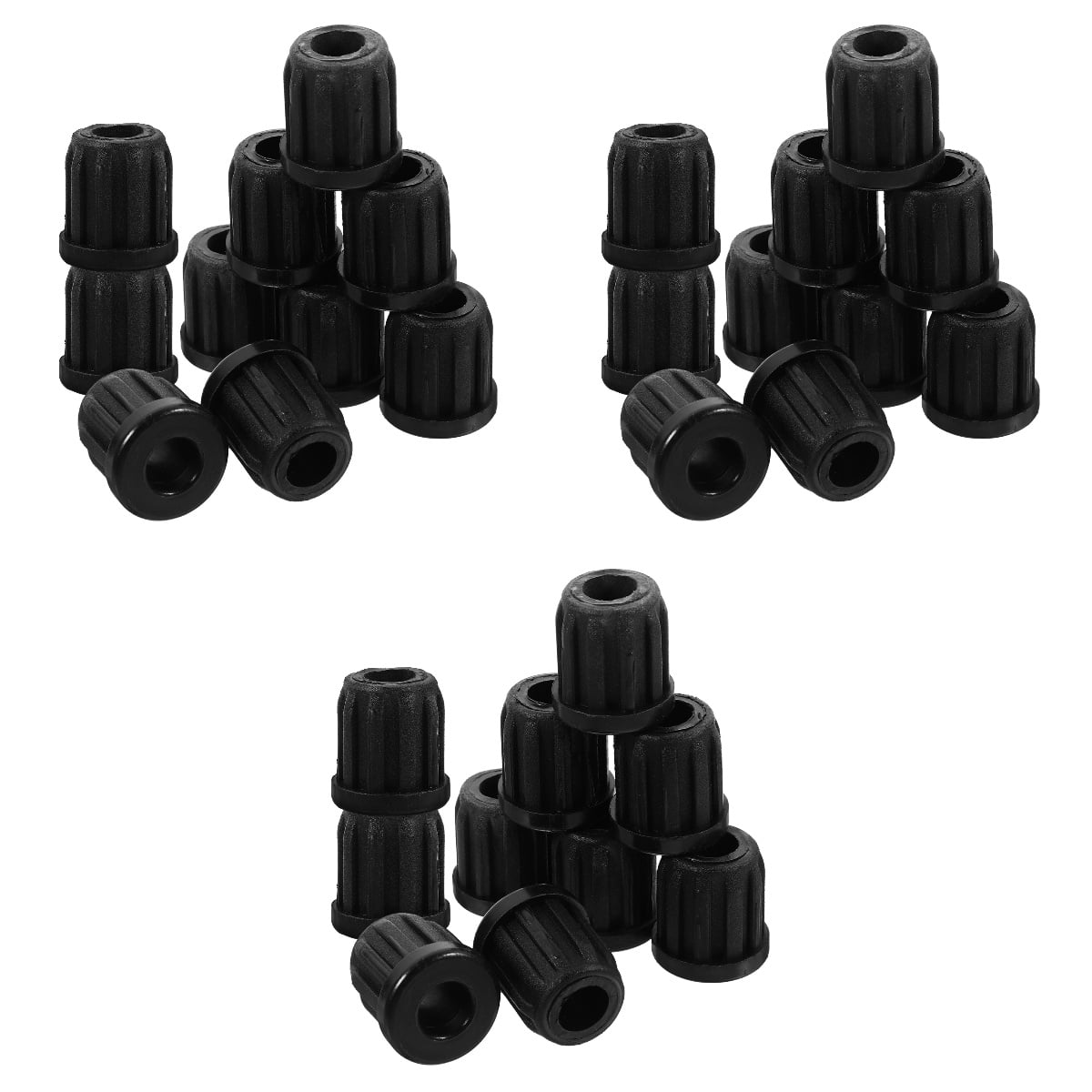 MLINS 60 Pcs Small Wheel Sockets Swivel Caster Stem Sleeves Caster ...