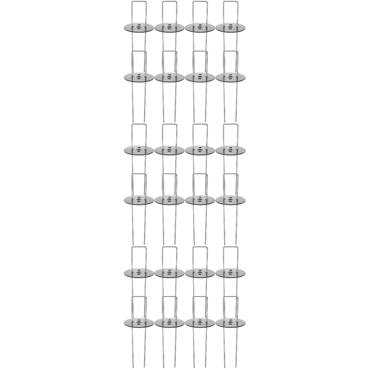 MLINS 60 Sets U-shaped Ground Nails Gardening Grass Cloth Fixing Ground ...