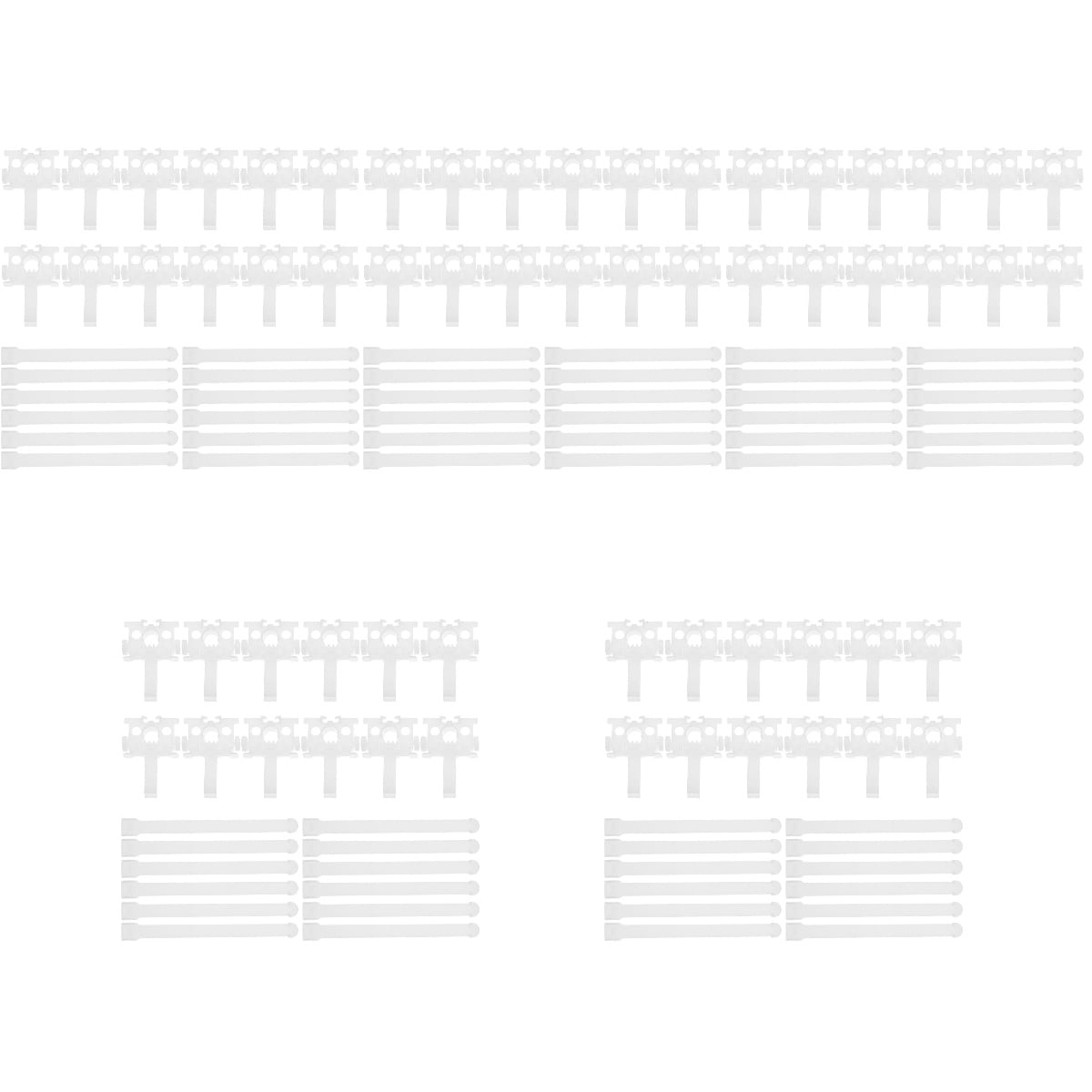 MLINS 60 Sets Vertical Blind Repair Clip Slats Vertical Blind Carriers ...