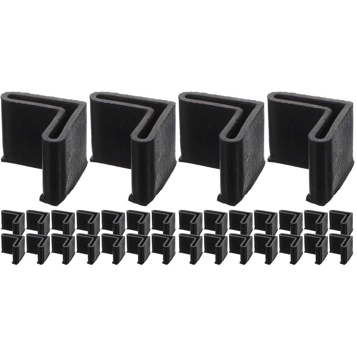 MLINS 60 pcs Desk Leg Protectors Furniture Feet Caps L Shape Angle Pads ...