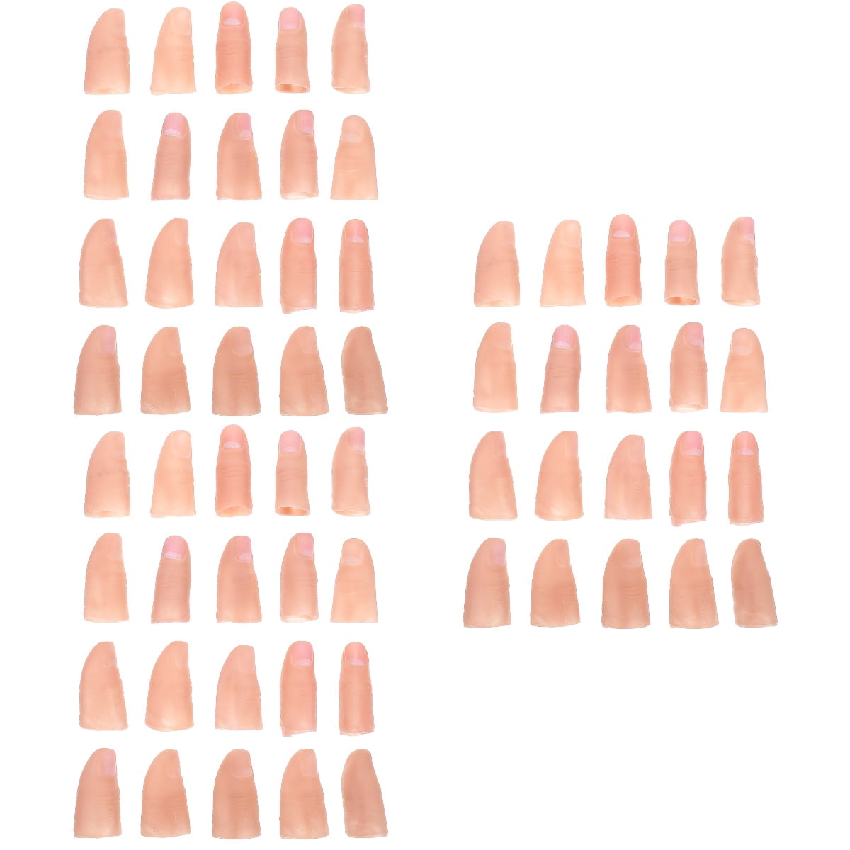 MLINS 60 pcs Performance Fake Finger Cot Props Conjure Tools Fake Thumb ...