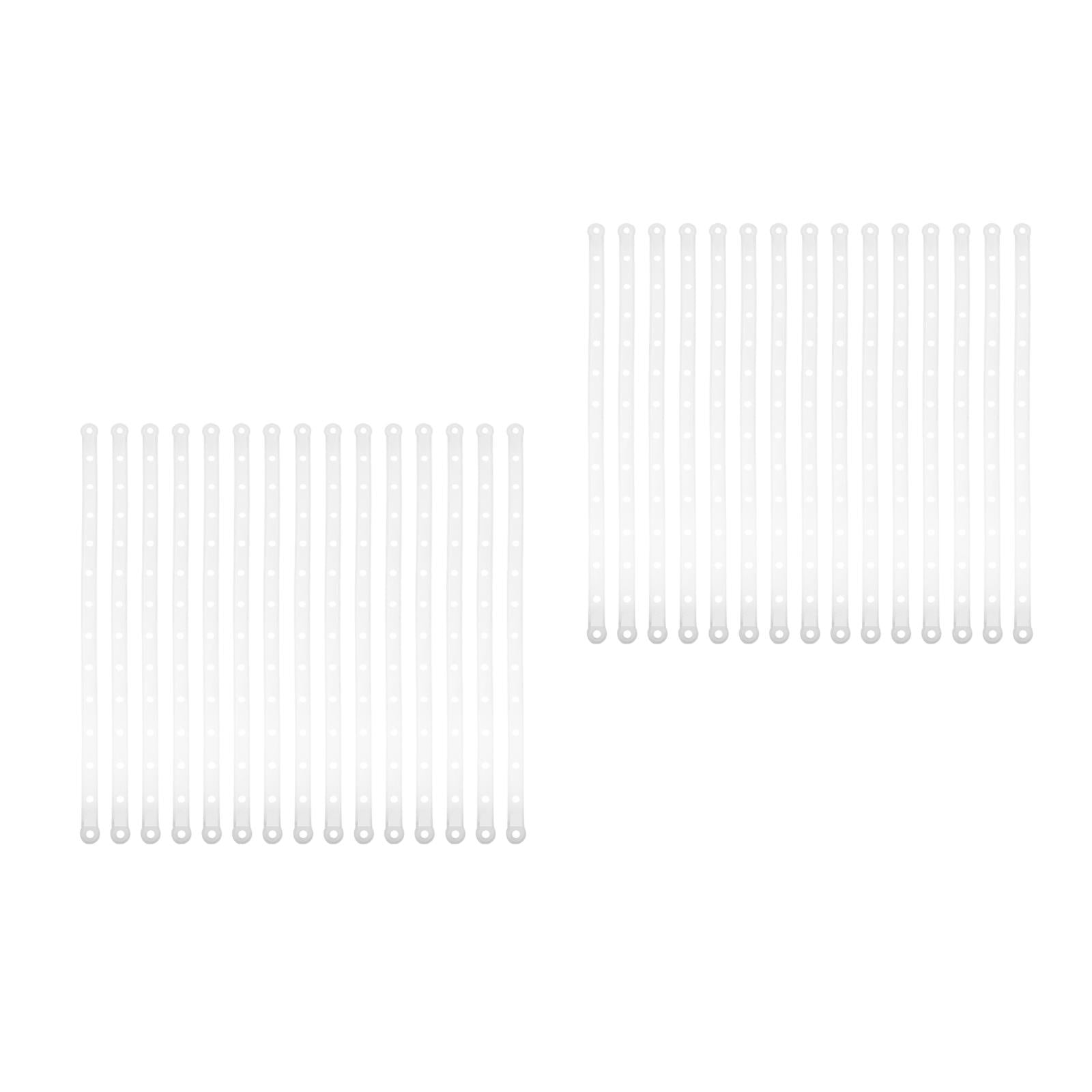 MLINS Hemoton 60 pcs Plastic Hanger Connecting Strips for Clothing ...