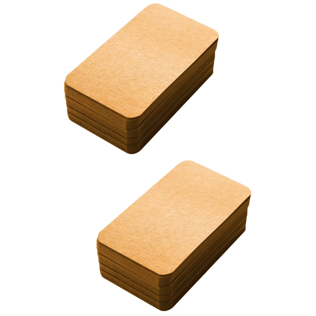 MLINS 600 pcs Blank Kraft Paper Cards Studying Flash Cards Small Note ...