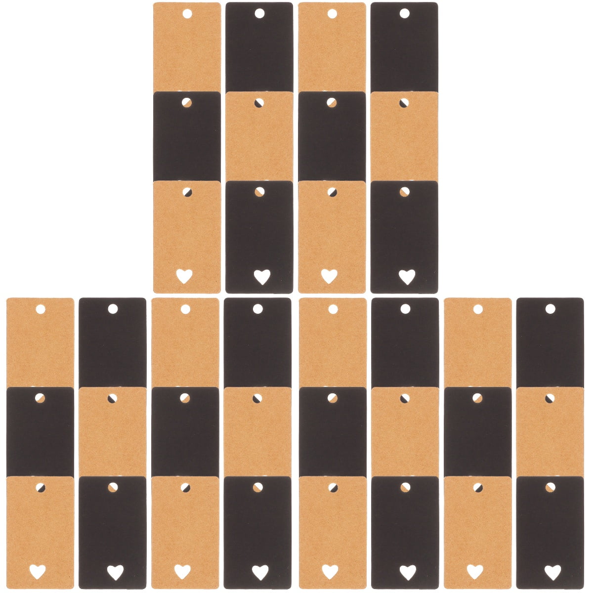 MLINS 600 pcs Unfinished Blank Label Price Display Tags Diy Art Crafts ...