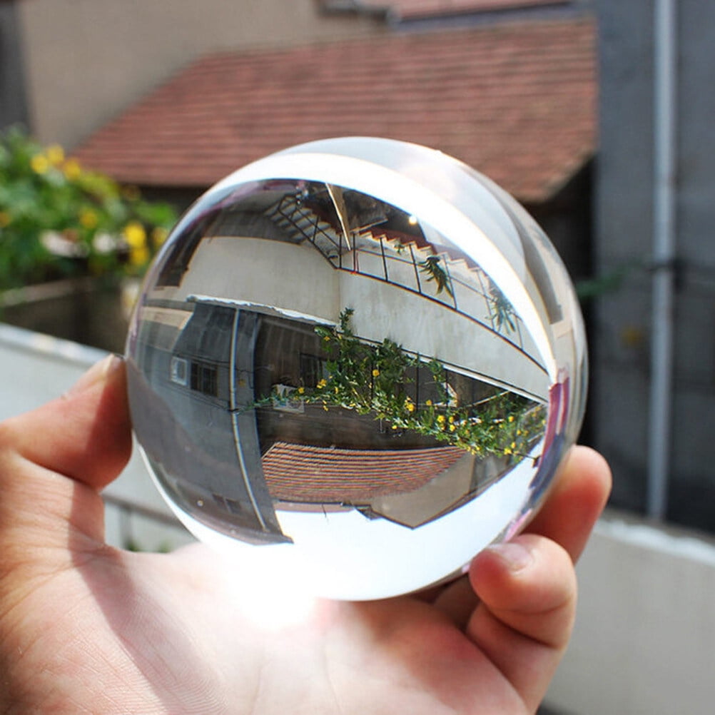 MLINS 60mm Crystal Ball Photography Prop Meditation Ball Juggling Glass ...