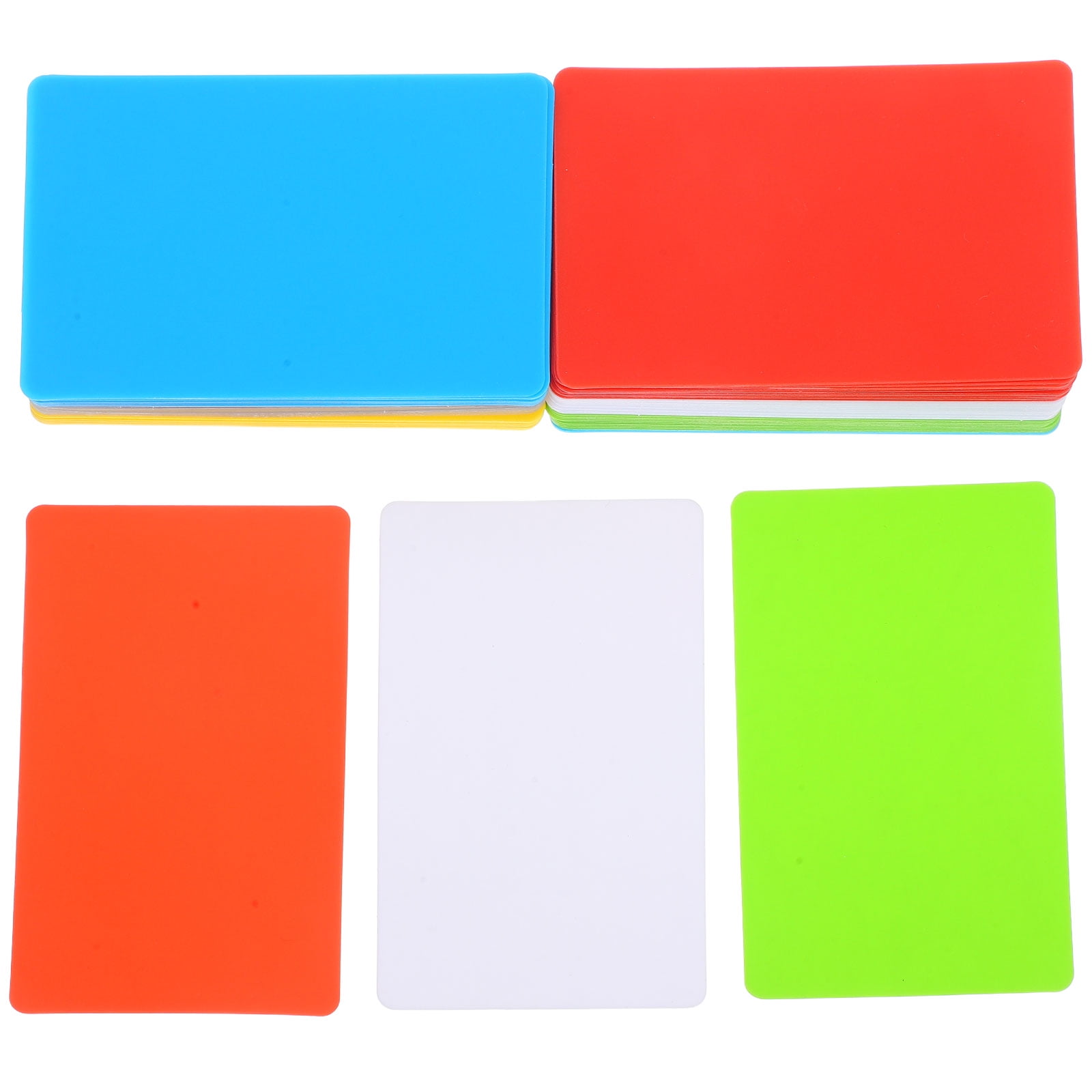 MLINS 60pcs Blank Business Cards For Id Badge Plastic Work Cards ...