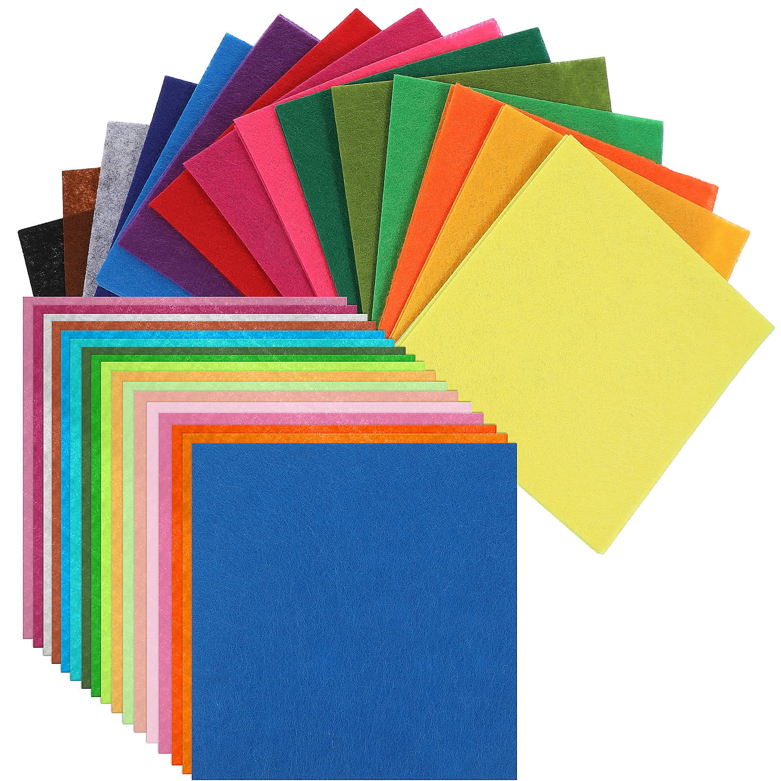MLINS 60pcs Felt Fabric Sheets Soft Felt Squares Craft Fabrics Felt ...