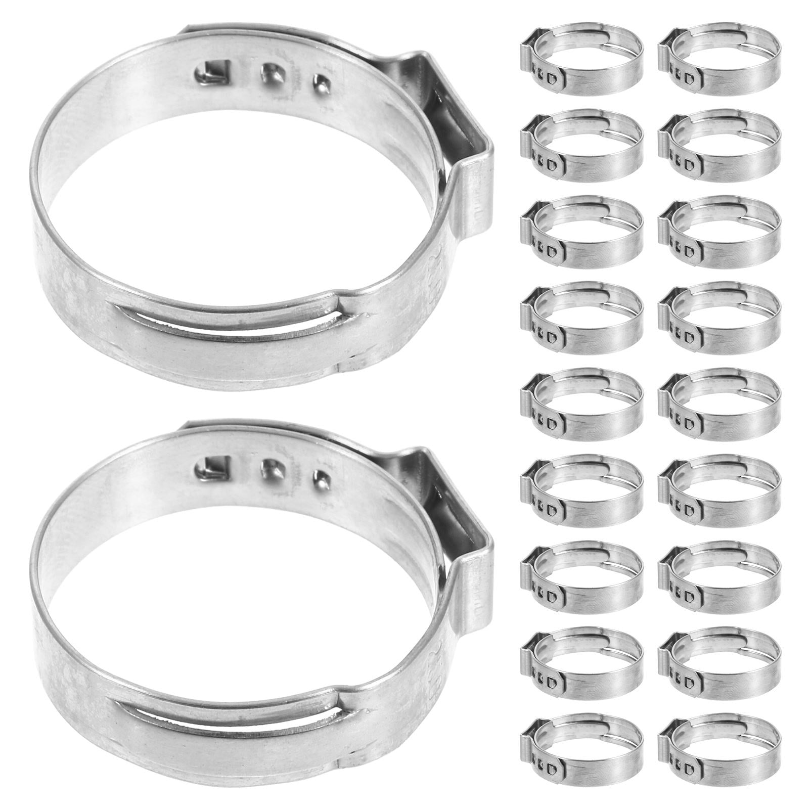 MLINS 60pcs Single Ear Hose Clamps Stainless Steel Cinch Clamps For Pex ...