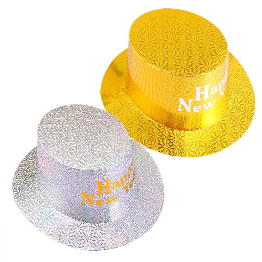 MLINS 6PCS Paper Jazz Hat Props New Year Party Hats Decor Letter ...