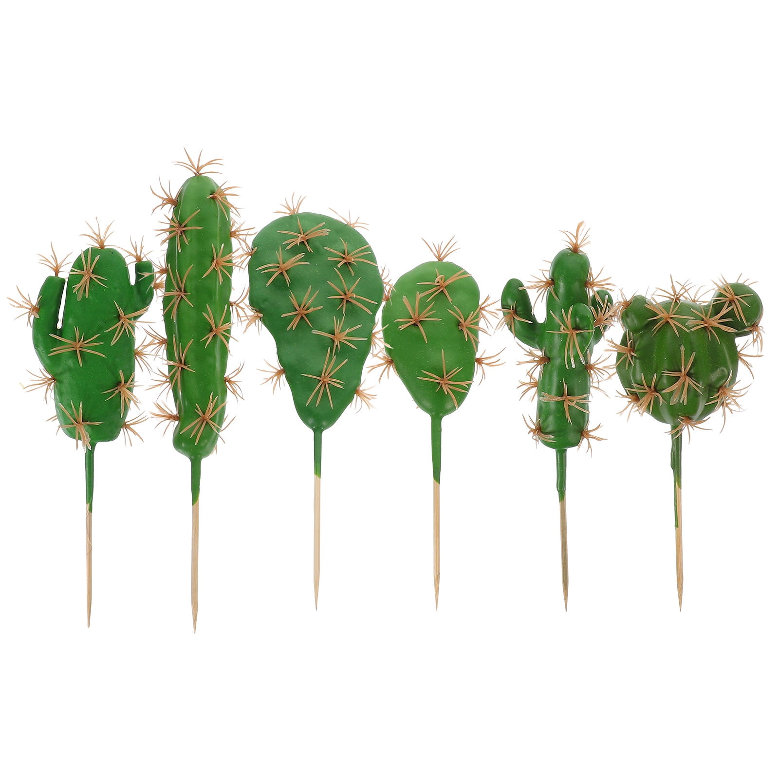 MLINS 6Pcs Artificial Cactus Fake Cacti Pick Home Plants Decoration ...