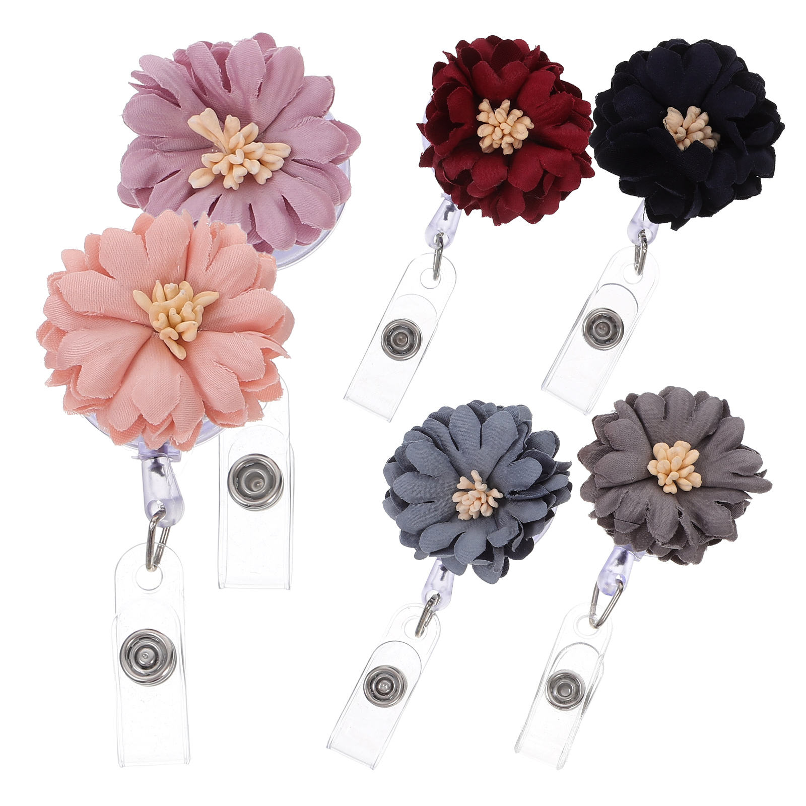 MLINS 6Pcs Assorted Color Badge Reel for Name Tag Display in Hospitals ...