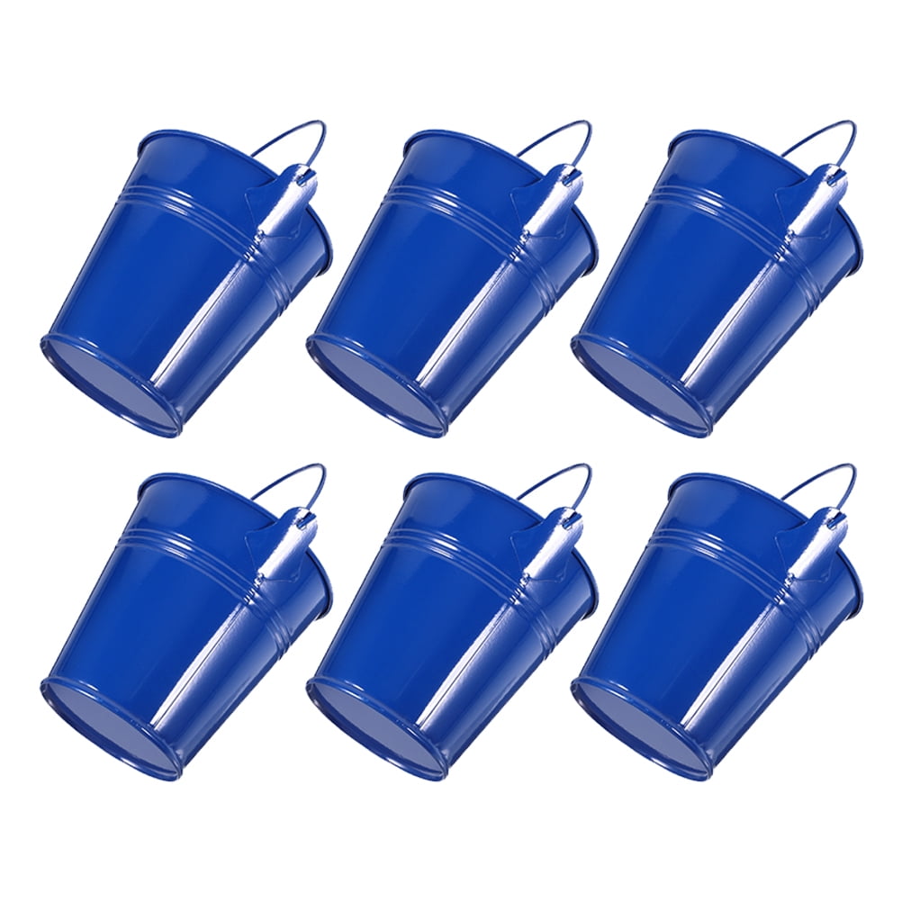 MLINS 6Pcs Small Metal Buckets Mini Buckets with Handles Small Buckets ...