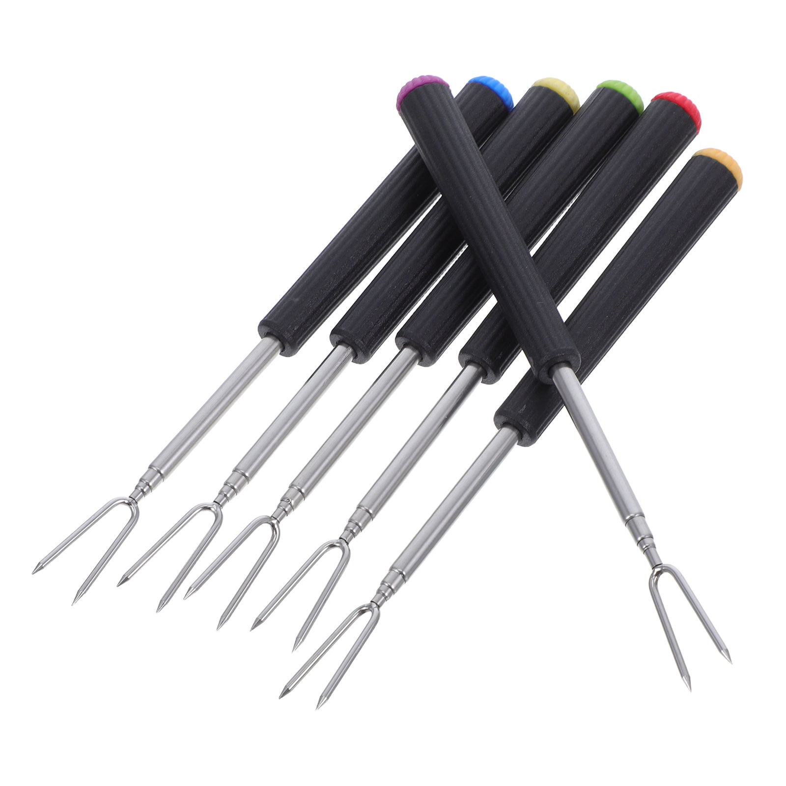 MLINS 6Pcs Stainless Steel Fondue Forks Long Forks Cheese Fondue Forks ...