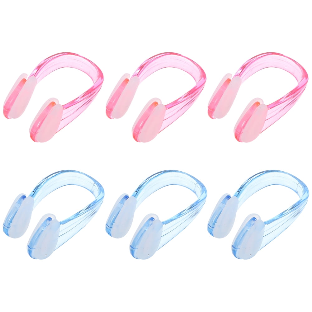 MLINS 6Pcs Swimming Nose Clip Swim Nose Clip Portable Silicone Swimming ...