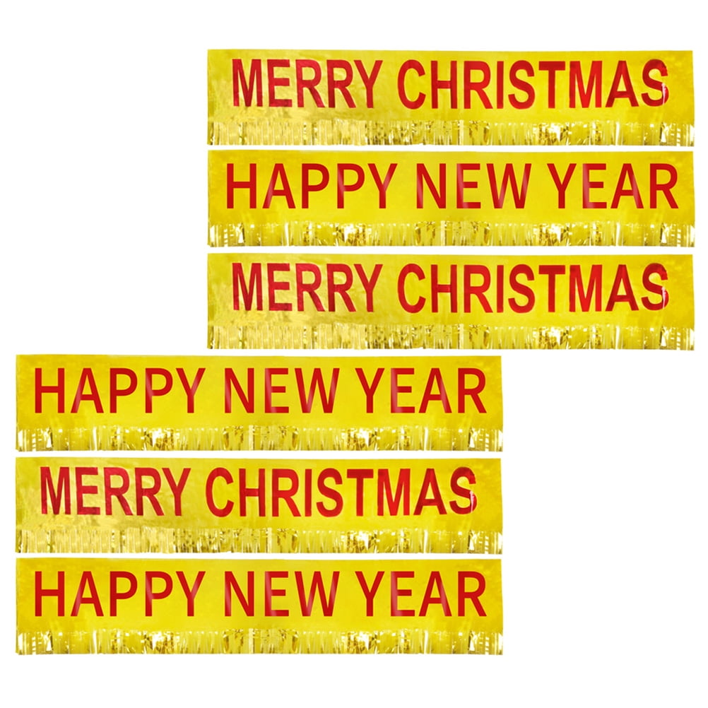 Milisten Fringe Banners for Party Organizers 6Pcs 102X20CM - Walmart.com
