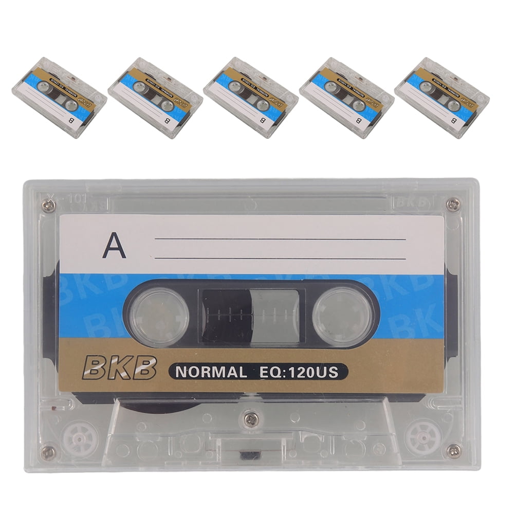 MLINS 6pcs Blank Cassette Tapes Audio Tapes with Individual Cases 30 ...