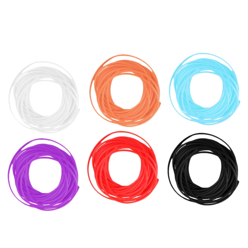 MLINS 6pcs Braided String Rubber Rope Silicone Rope Set Elastic Rope ...