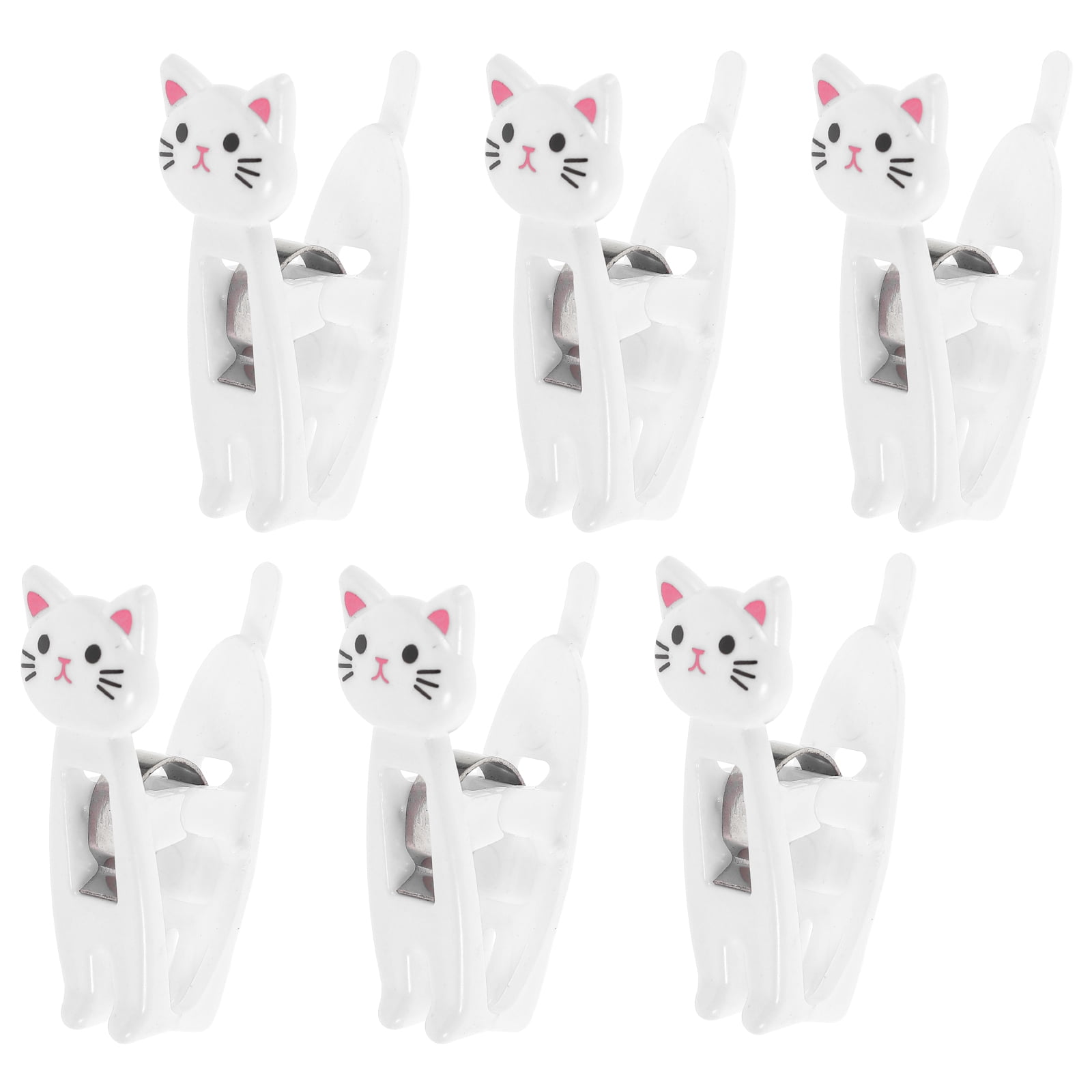 MLINS 6pcs Chip Clips Cat Shape Clothespin Clothes Hangers Clips ...