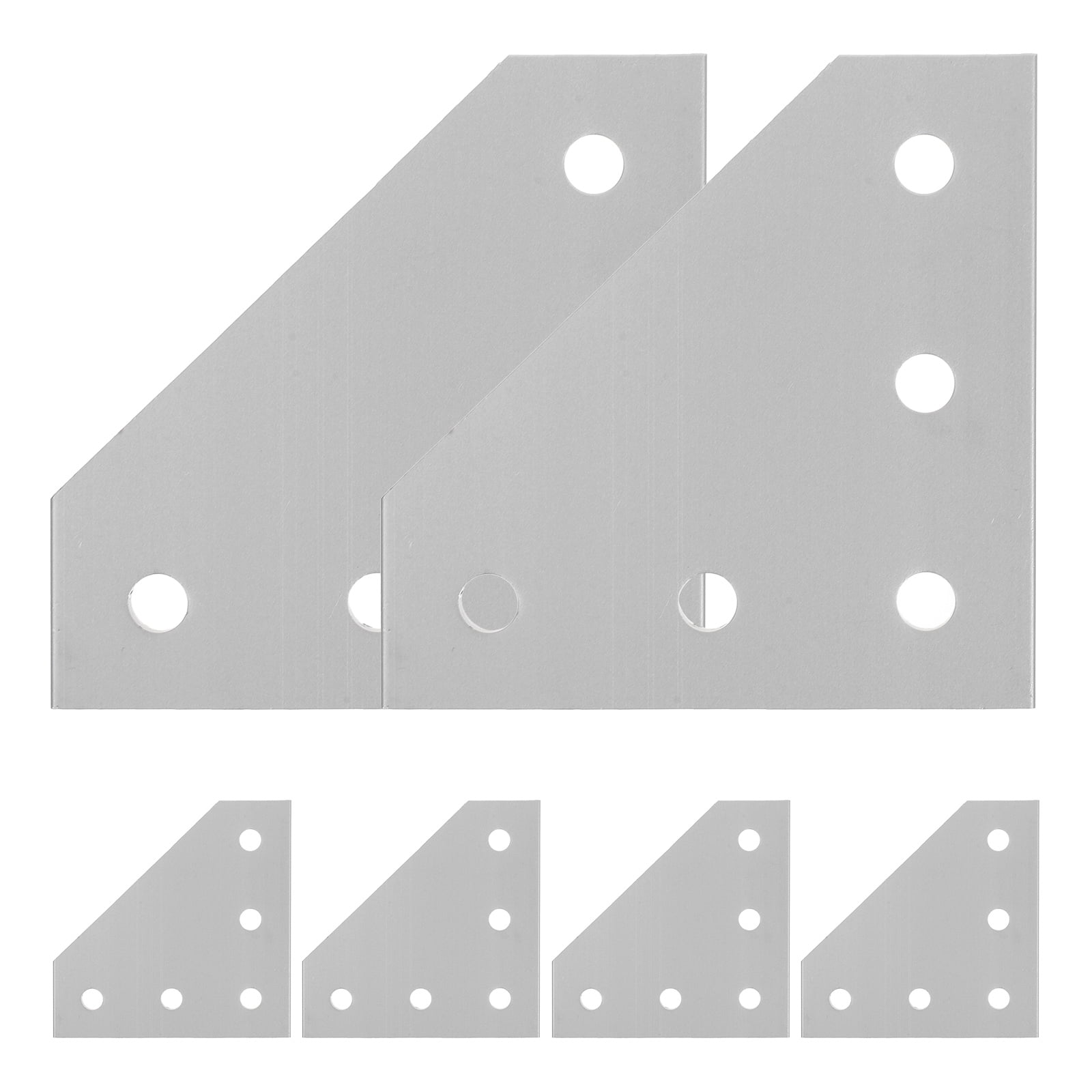 MLINS 6pcs Corner Bracket Connectors 5 Hole L Shape Joint Plates For ...