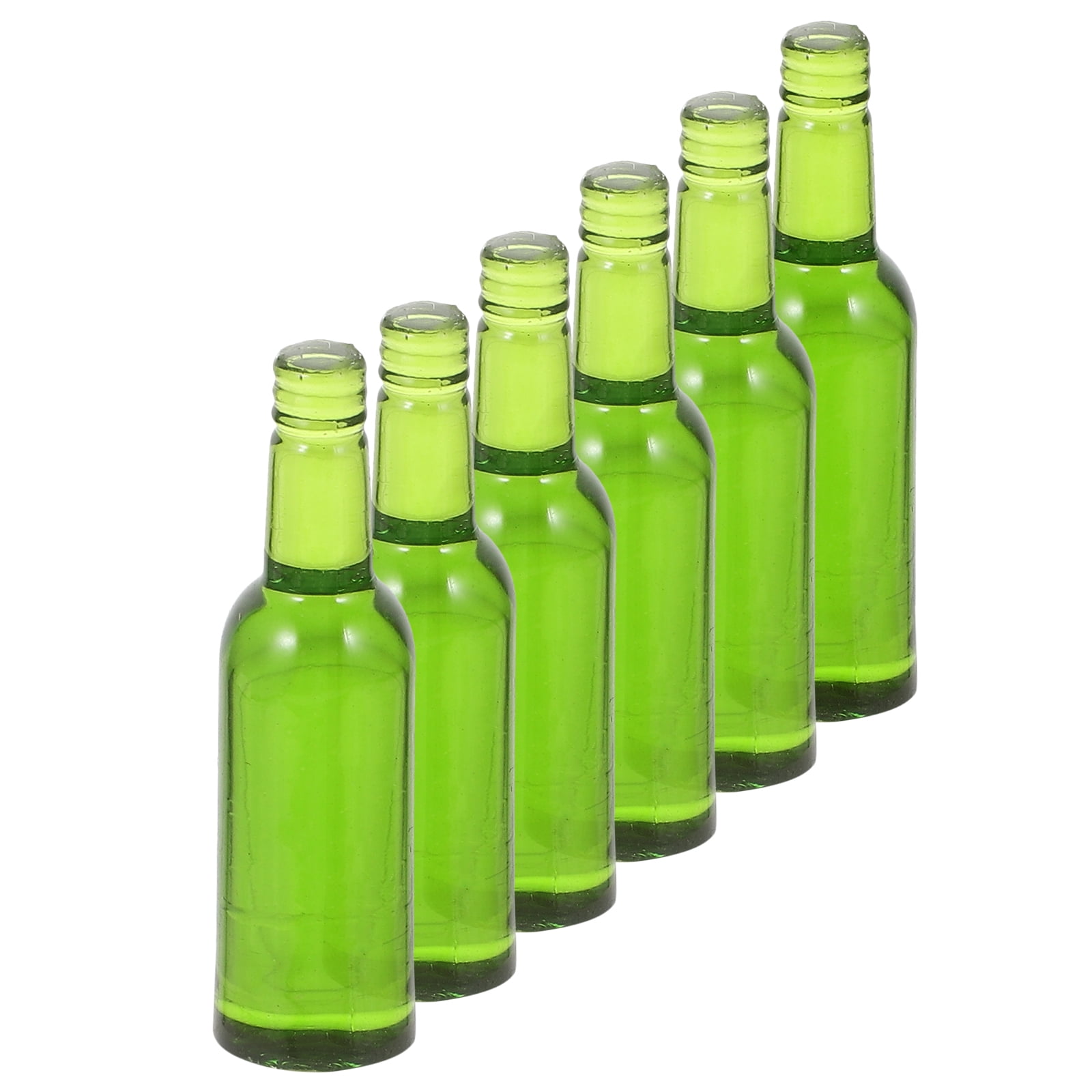 MLINS 6pcs Doll House Miniature Beer Bottles Tiny House Bottles Models ...