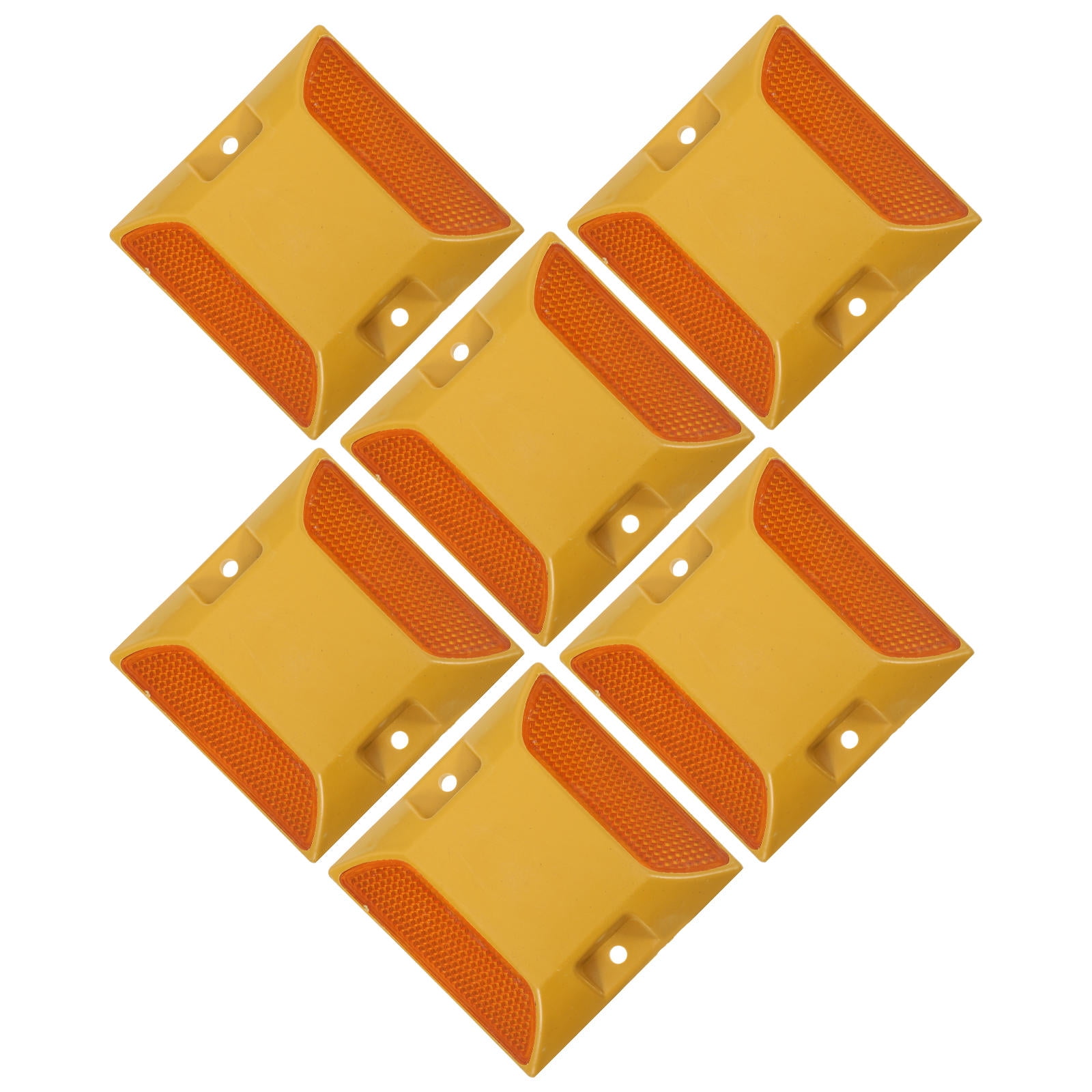 MLINS 6pcs Driving Road Markers Reflective Lane Markers Pavement Marker ...